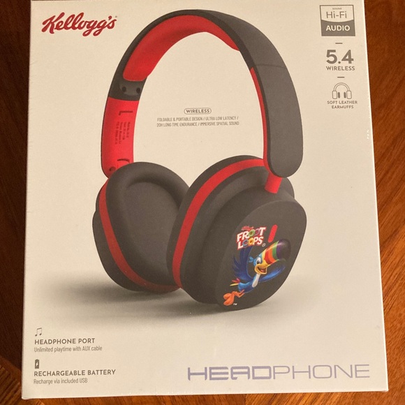Kelloggs | Headphones | Kelloggs Froot Loops Overear Headphones Black ...
